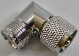 Workman RAA 90 Degree "L" Connector, PL-259 to SO-239