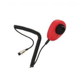 Workman DP56 Red Rubberized 4 Pin Noise Canceling Microphone Heavy Duty