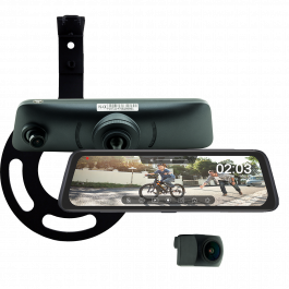 Echomaster MRCHDDVRJW HD Backup Camera and Replacement Rear View Mirror Kit